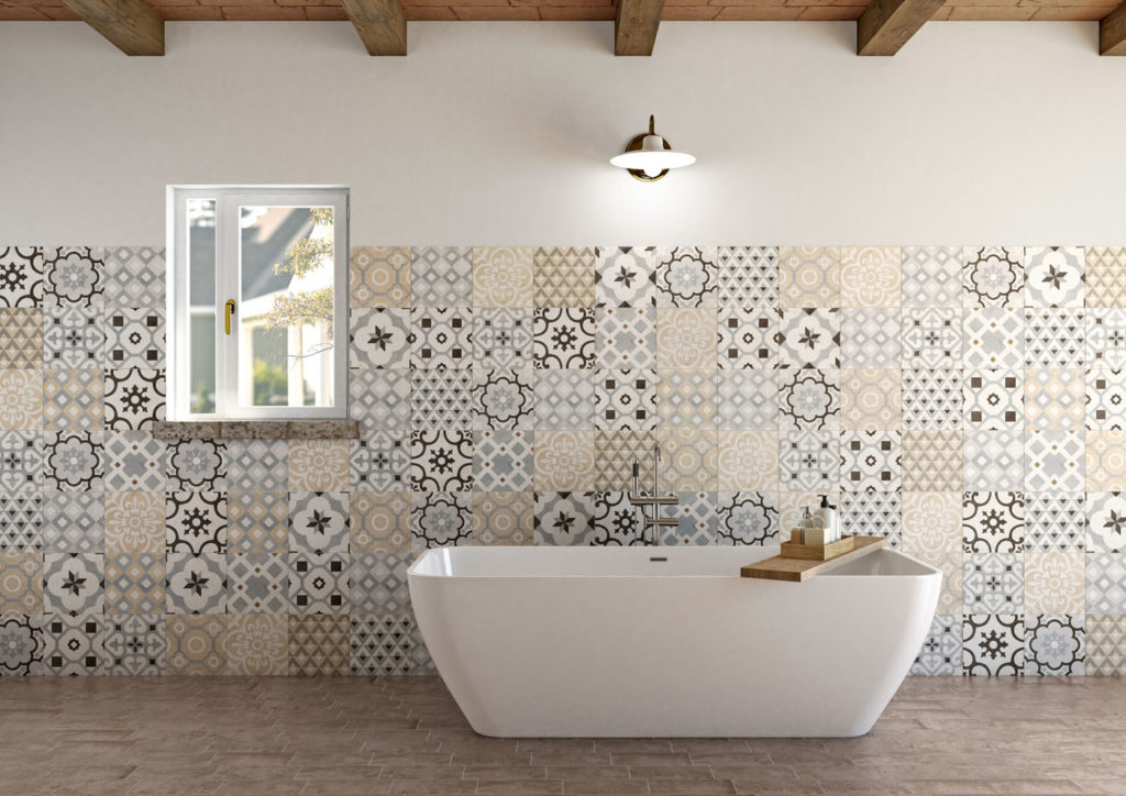 Maioliche Crete Decor Mix 25x25cm effetto Maiolica - Scandecasa