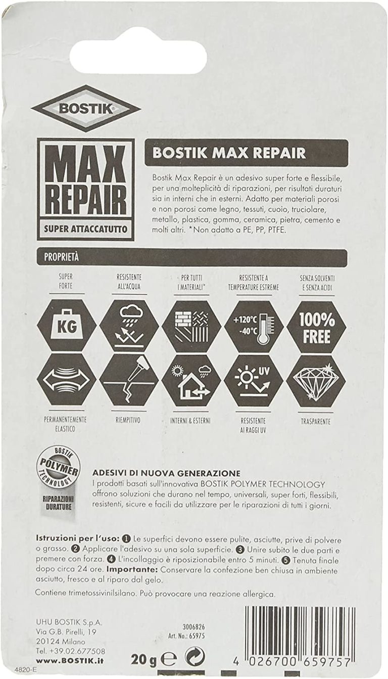 Adesivo Max Repair BOSTIK - Scandecasa